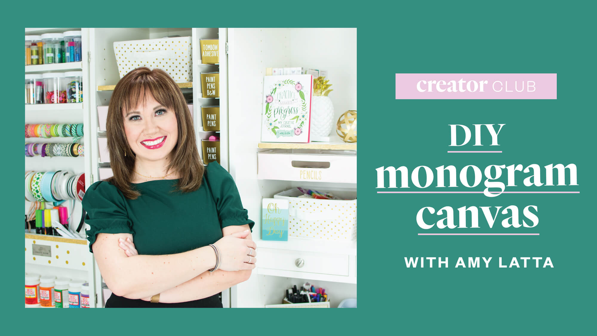 DIY Monogram Canvas – Create Room